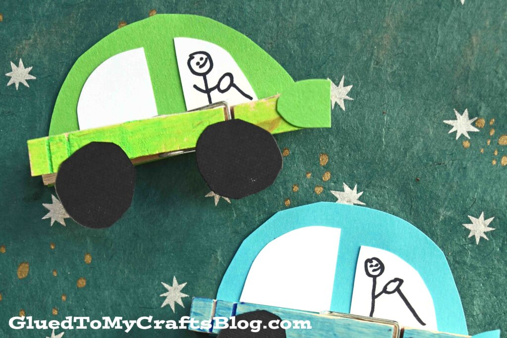 Paper & Clothespin Cars