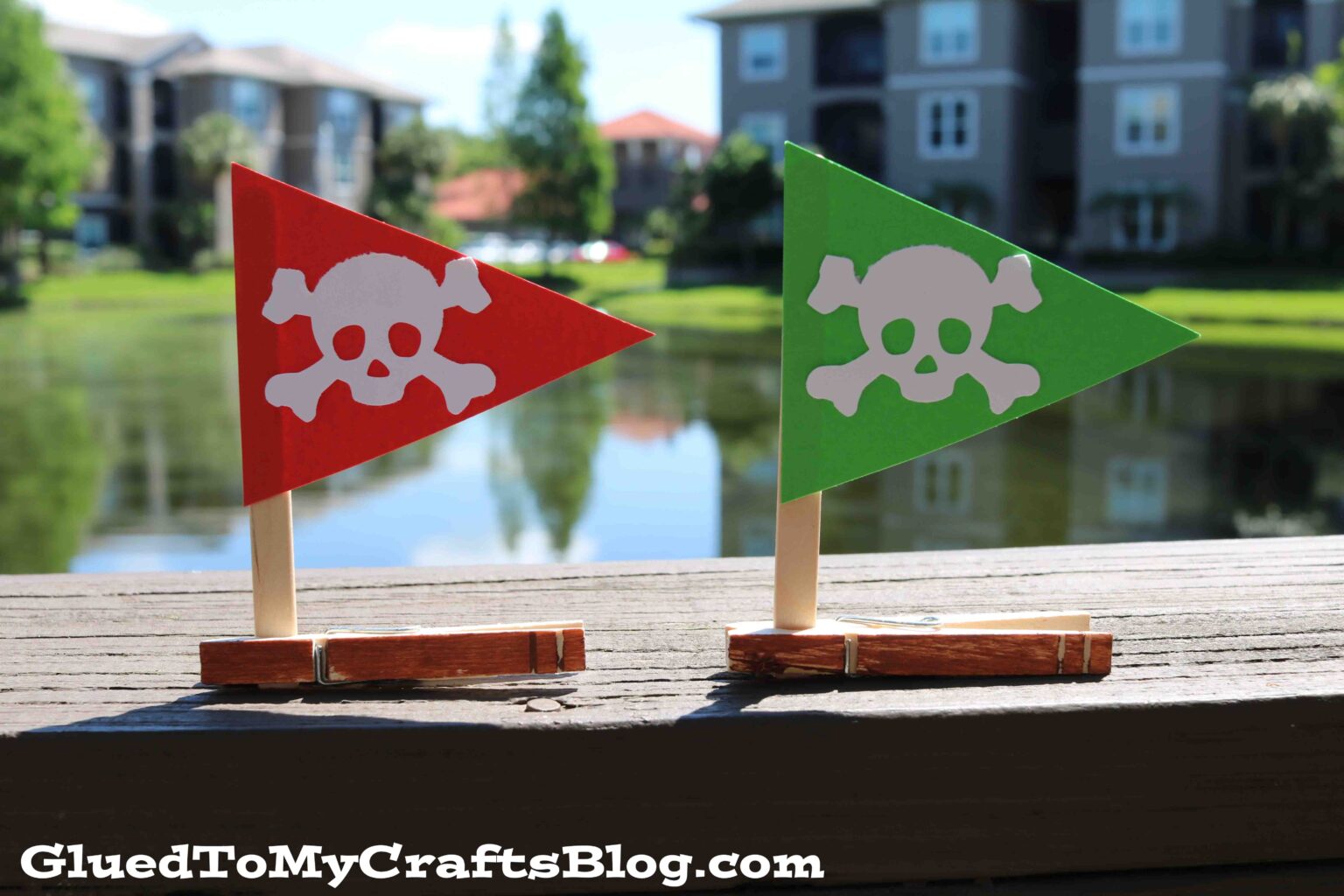 Clothespin Pirate Ship Craft Idea For Kids