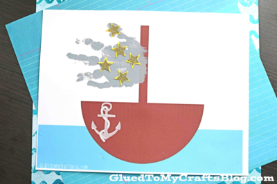 Handprint Sailboat Keepsake Craft