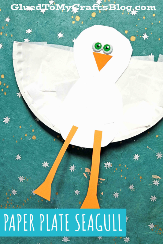 Paper Plate Seagull Craft Idea For Summer