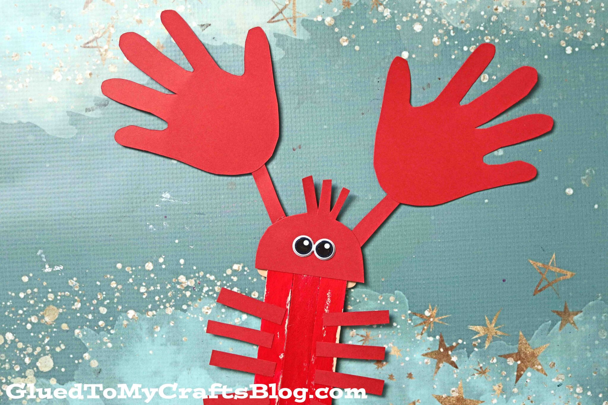 Popsicle Stick Lobster Craft Idea