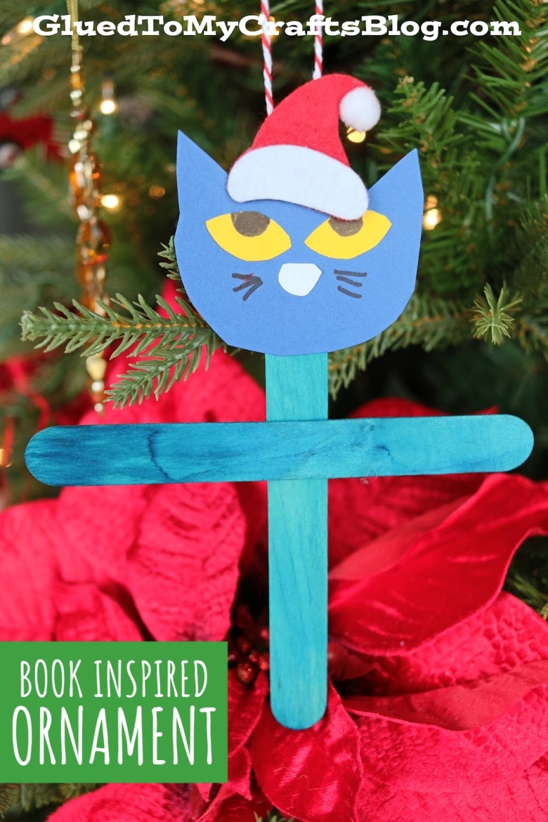 Popsicle Stick Pete The Cat Craft