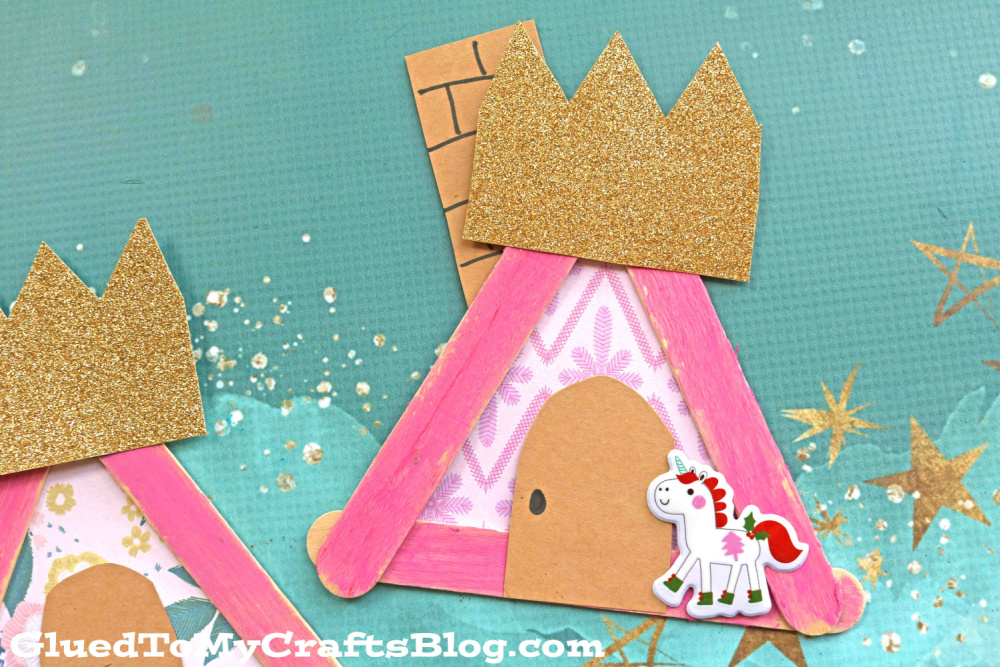 Popsicle Stick Princess Castle