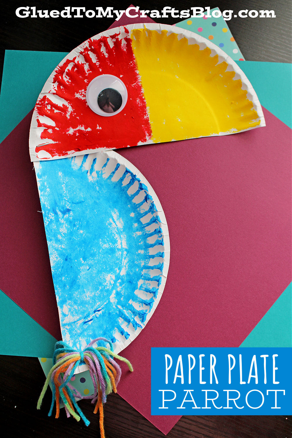 Paper Plate Parrot Craft Idea