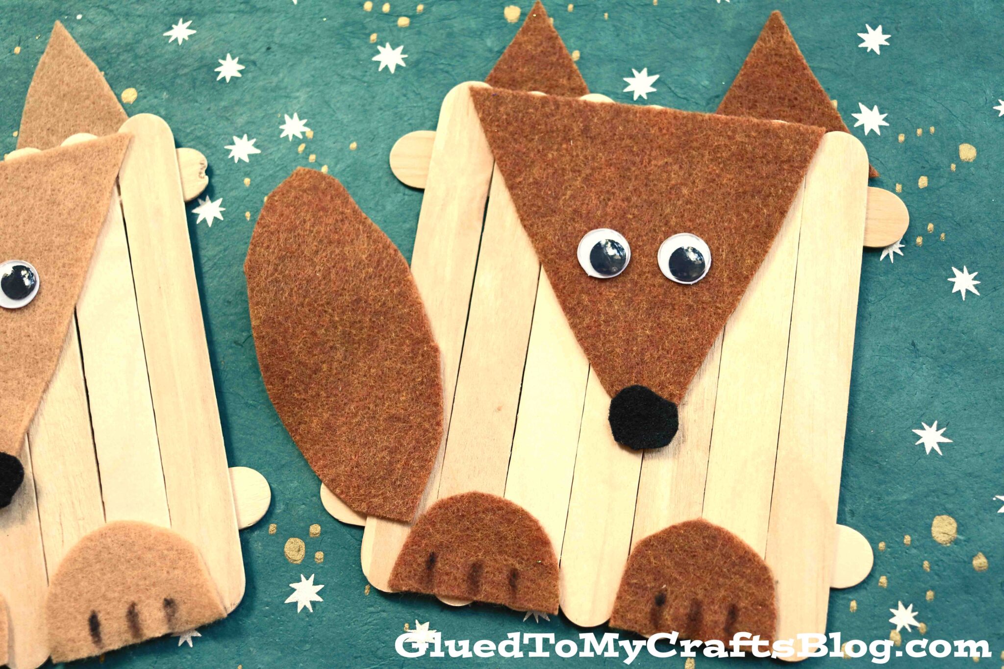Popsicle Stick Dog Craft Idea