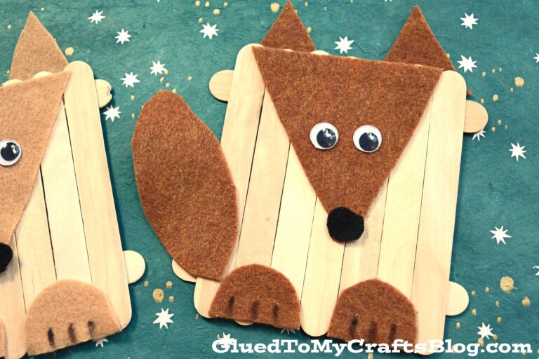 Popsicle Stick Dog Craft Idea