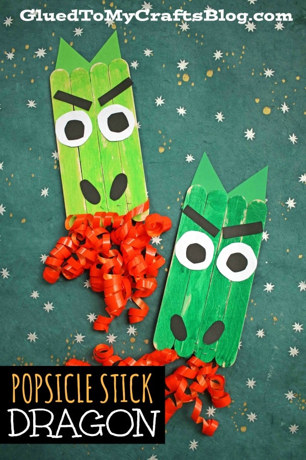 Popsicle Stick Firing Breathing Dragon