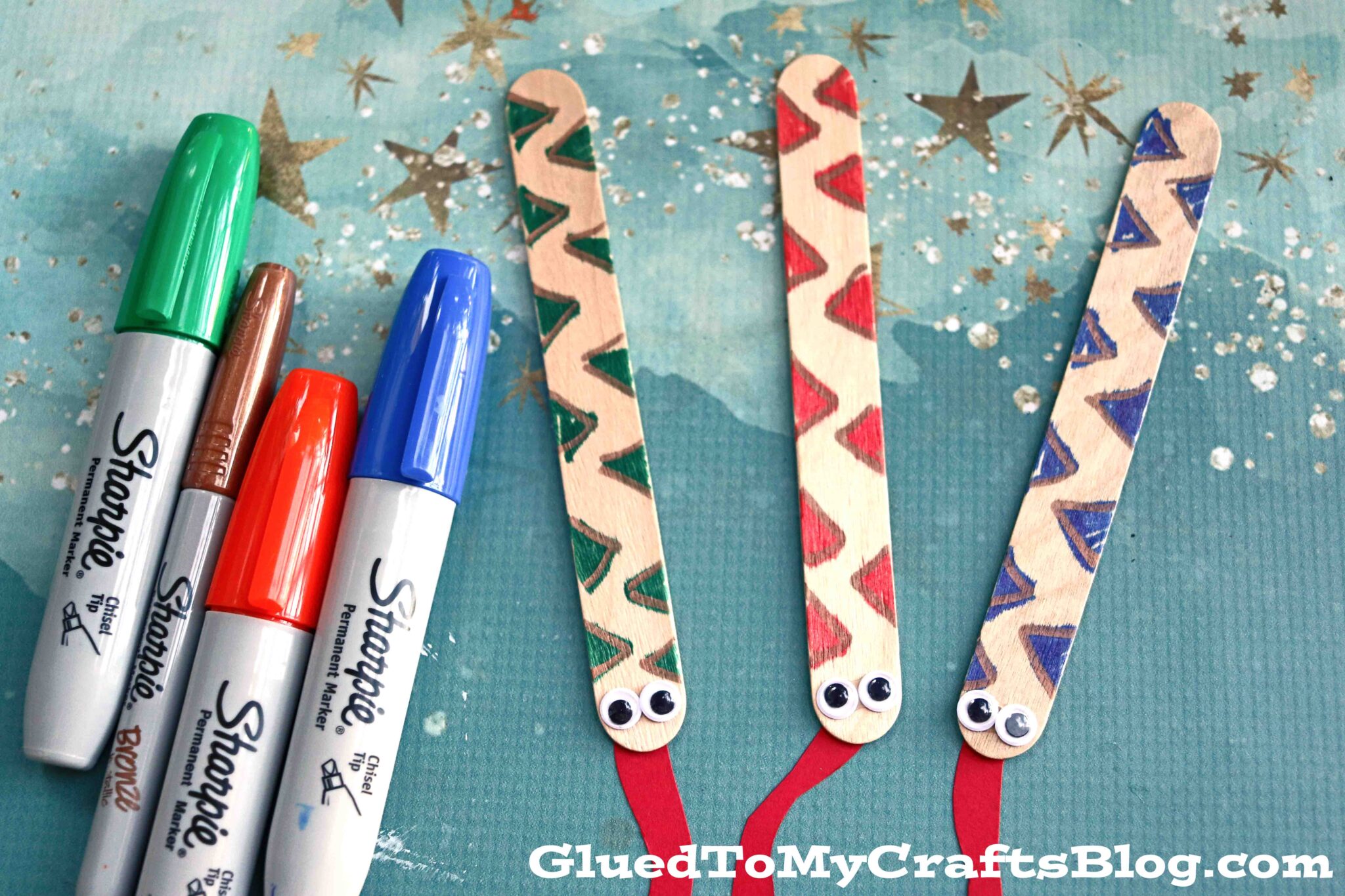 Popsicle Stick Snake Craft Idea For Kids