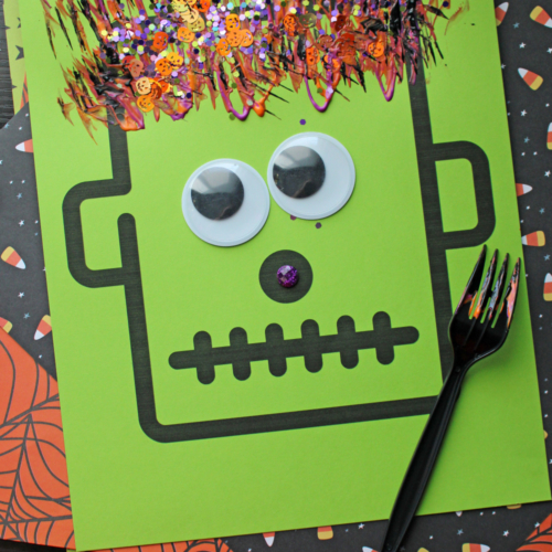 Fork Painted Monster Hair Craft