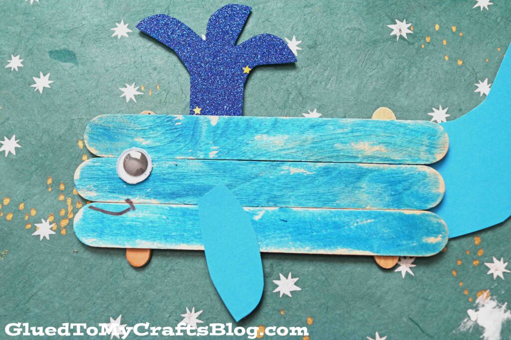 Popsicle Stick Whale Craft