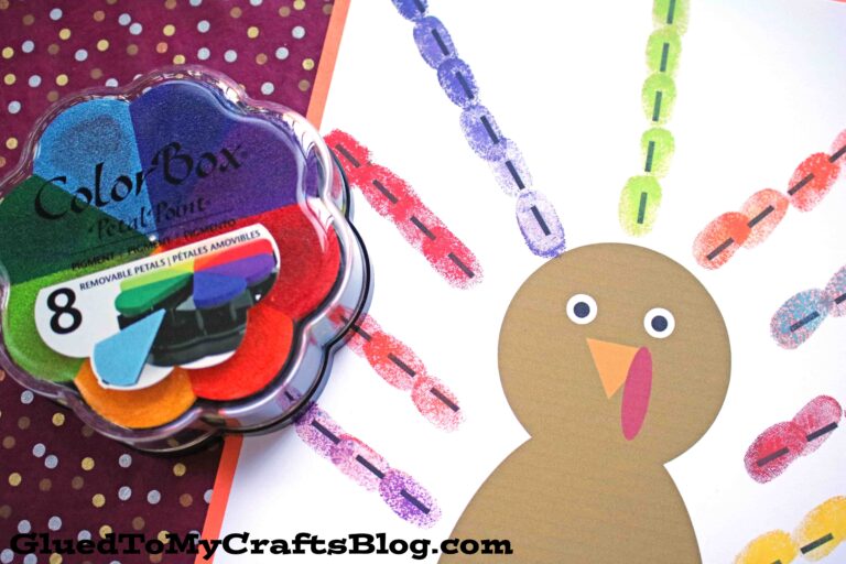 Thumbprint Turkey Feathers On Paper