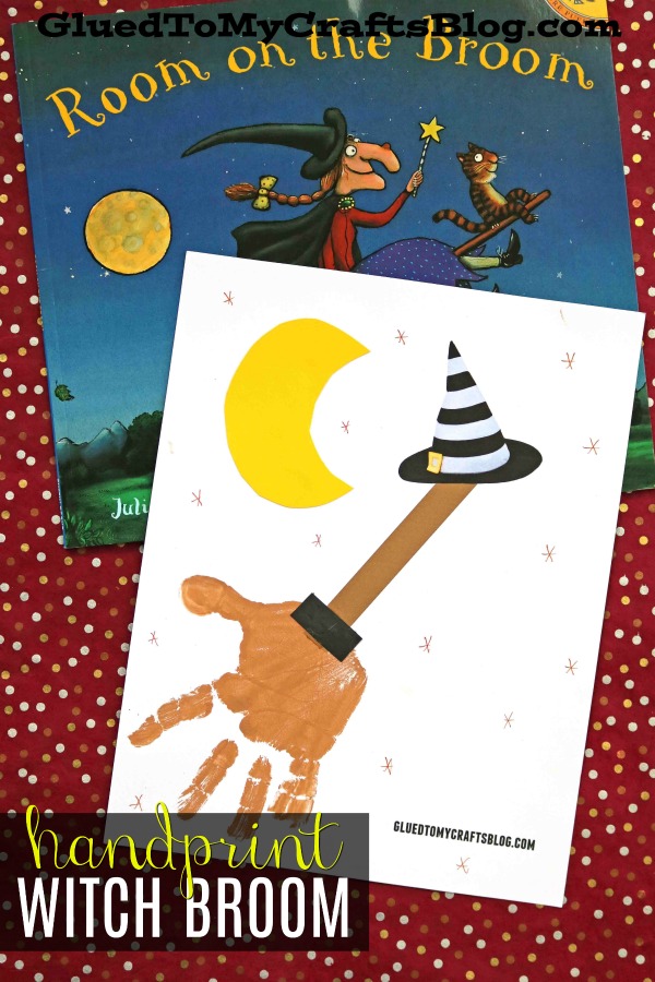 Handprint Broom Craft For Halloween