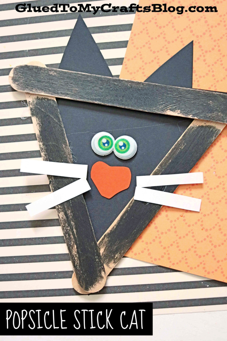 Popsicle Stick Halloween Friends Craft Idea