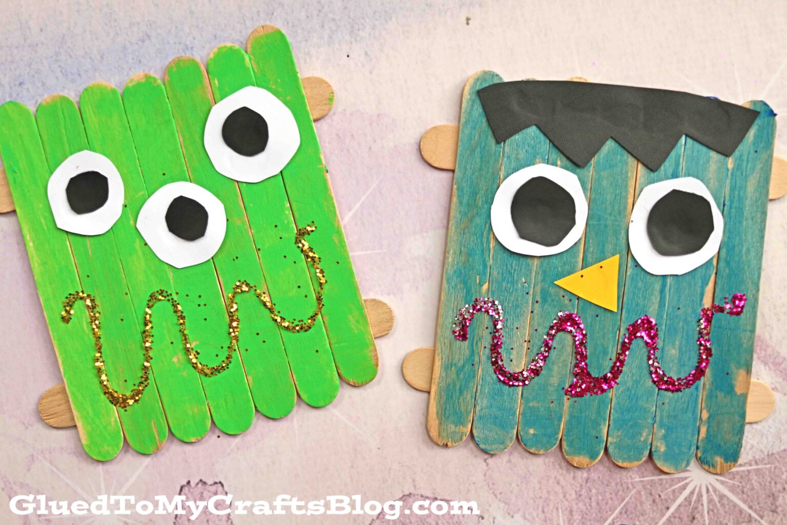 Craft Stick Monsters For Halloween