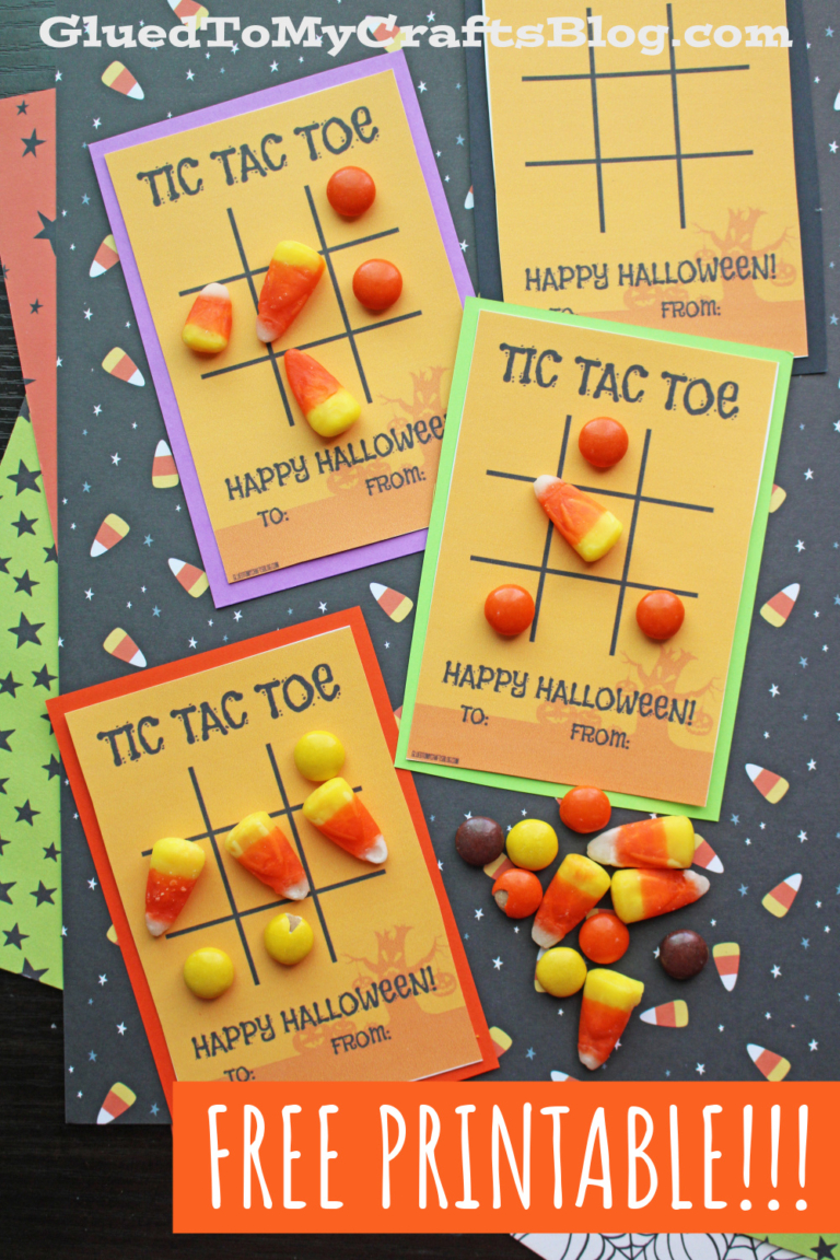 Halloween Tic Tac Toe Party Favors - Free Printable!