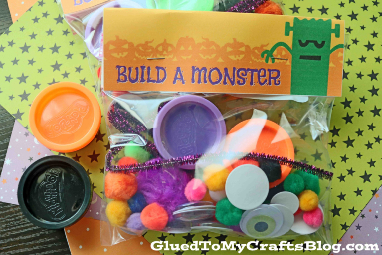 Build A Monster Party Favors - Halloween Freebie