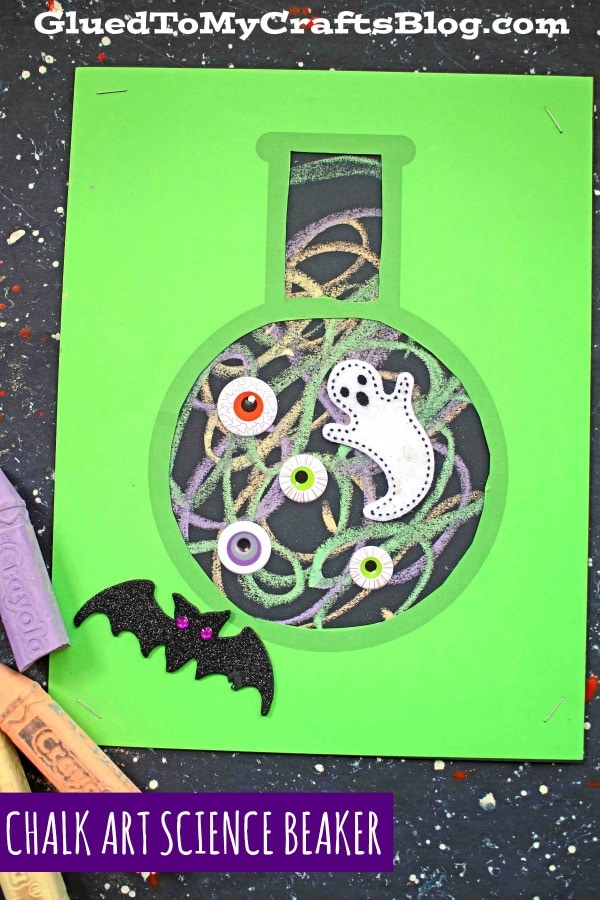 Paper and Chalk Art Science Beaker