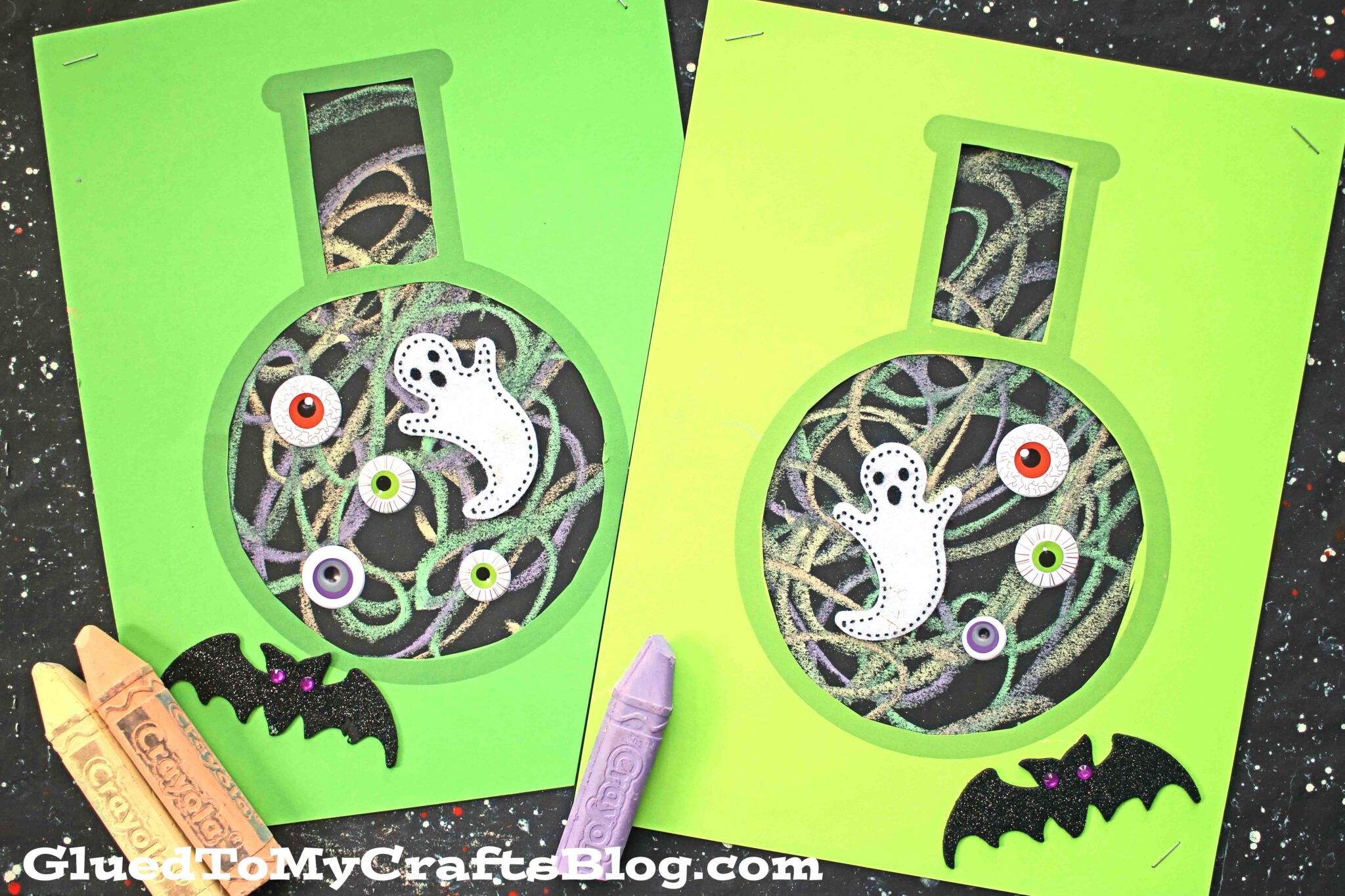 Paper and Chalk Art Science Beaker Craft