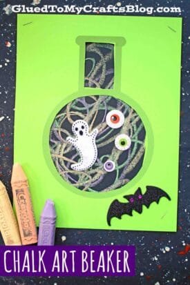 Paper and Chalk Art Science Beaker Craft