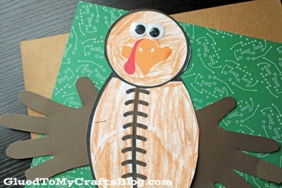 Paper Football Turkey Craft Idea For Kids