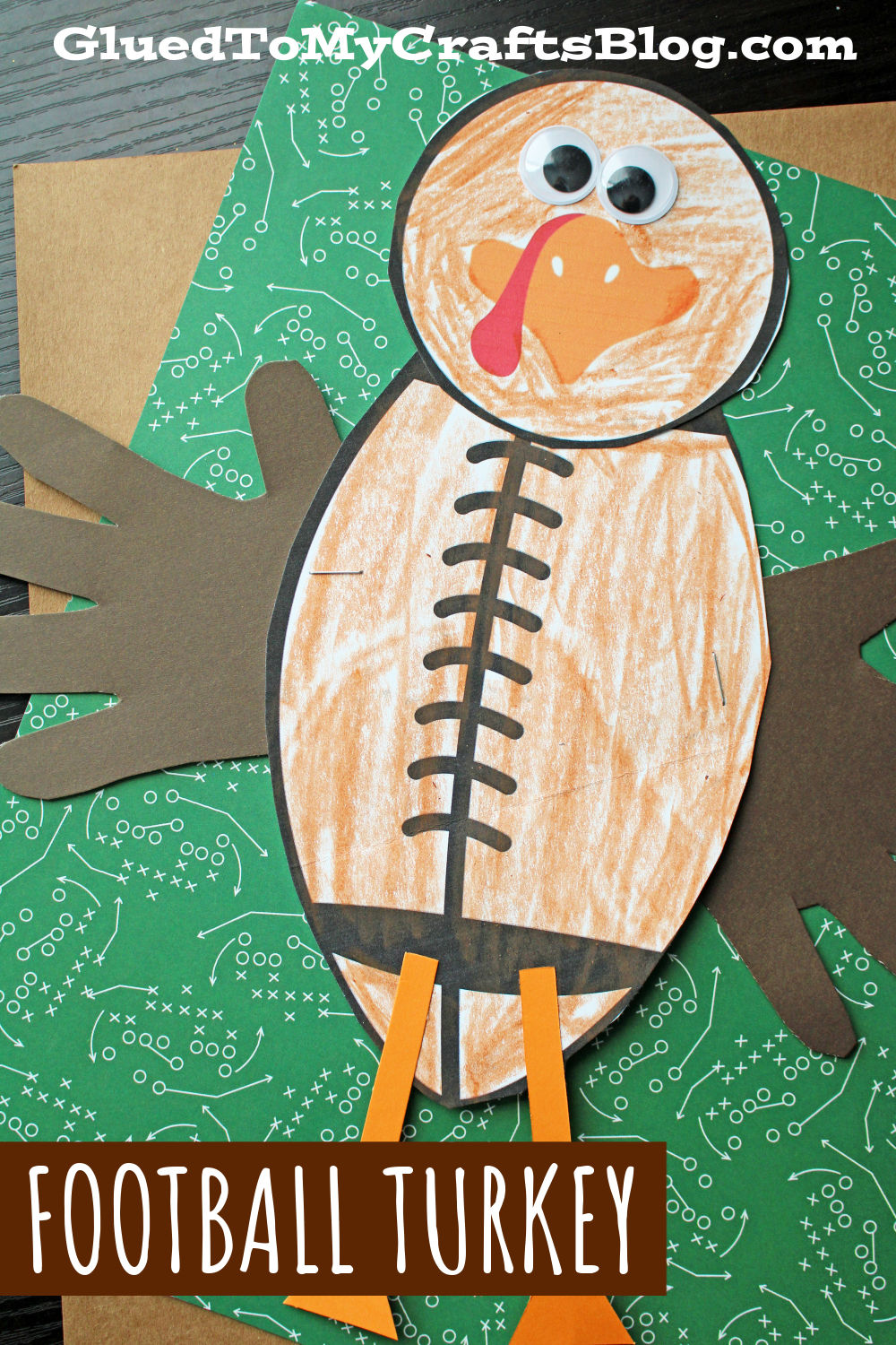 Paper Football Turkey Craft Idea For Kids