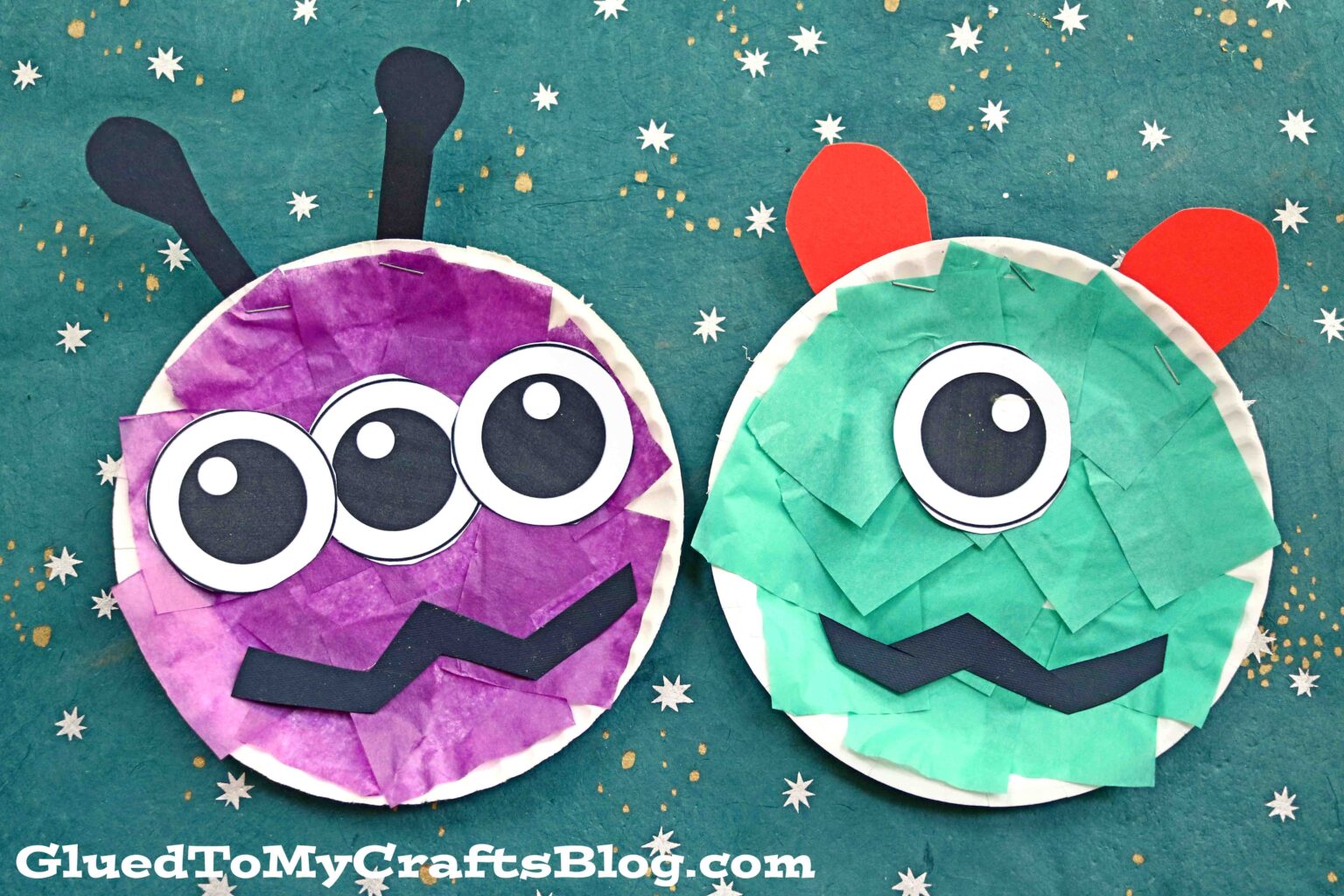 Paper Plate Monster Craft Idea For Halloween