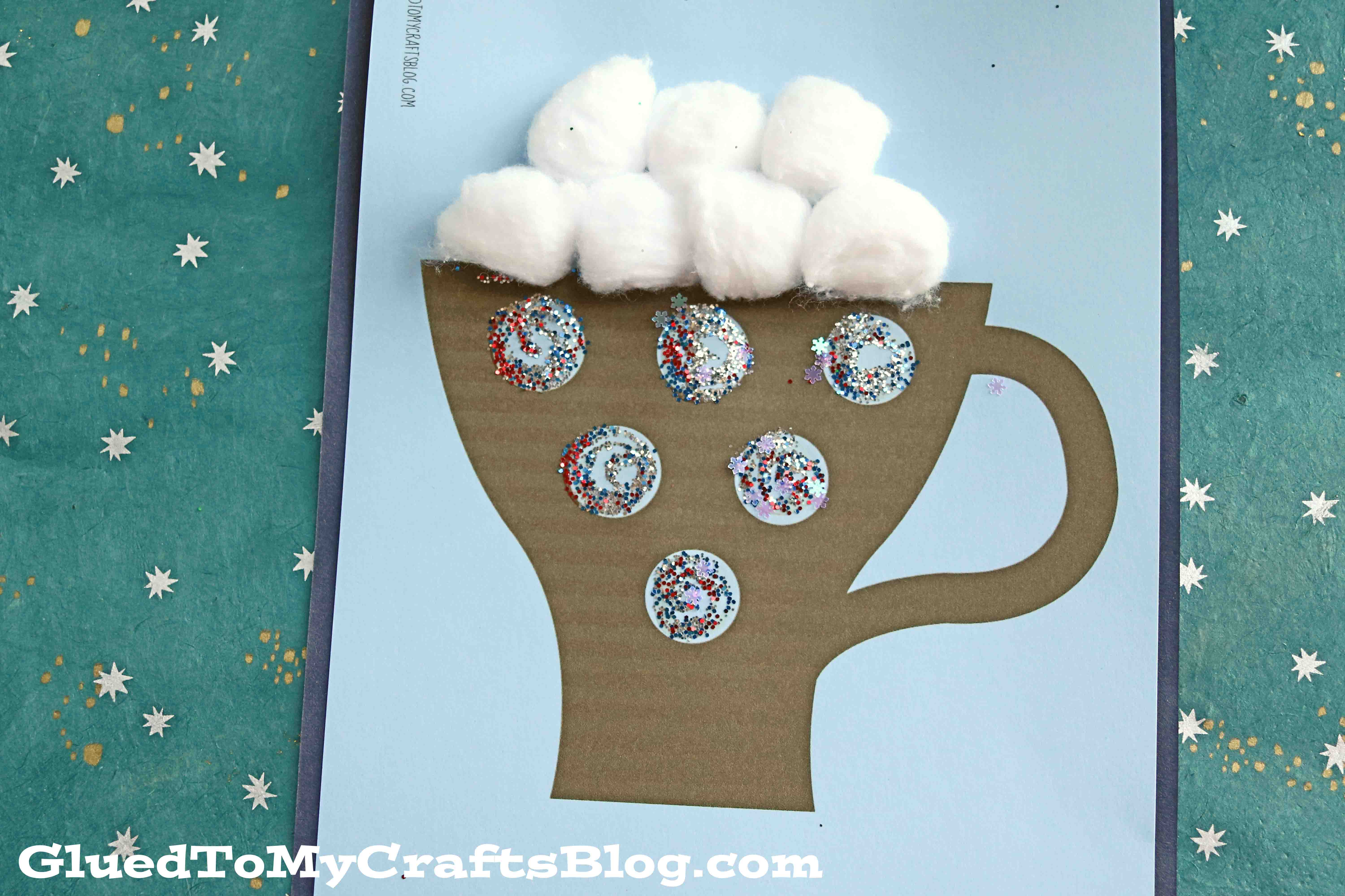 Cotton Ball Hot Cocoa Mug Craft