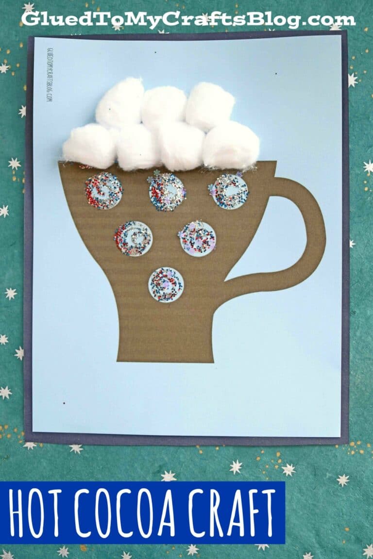 Cotton Ball Hot Cocoa Mug Craft