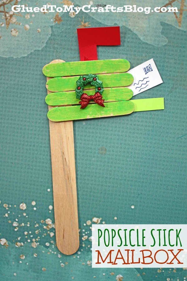Popsicle Stick Christmas Mailbox