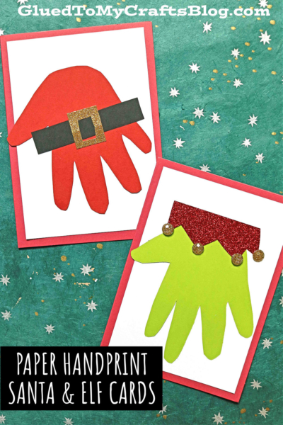 Handprint Santa & Elf Cards