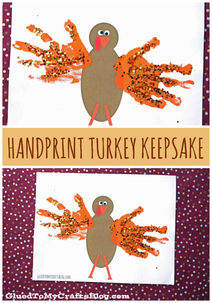 Turkey Feathers Handprint Keepsake