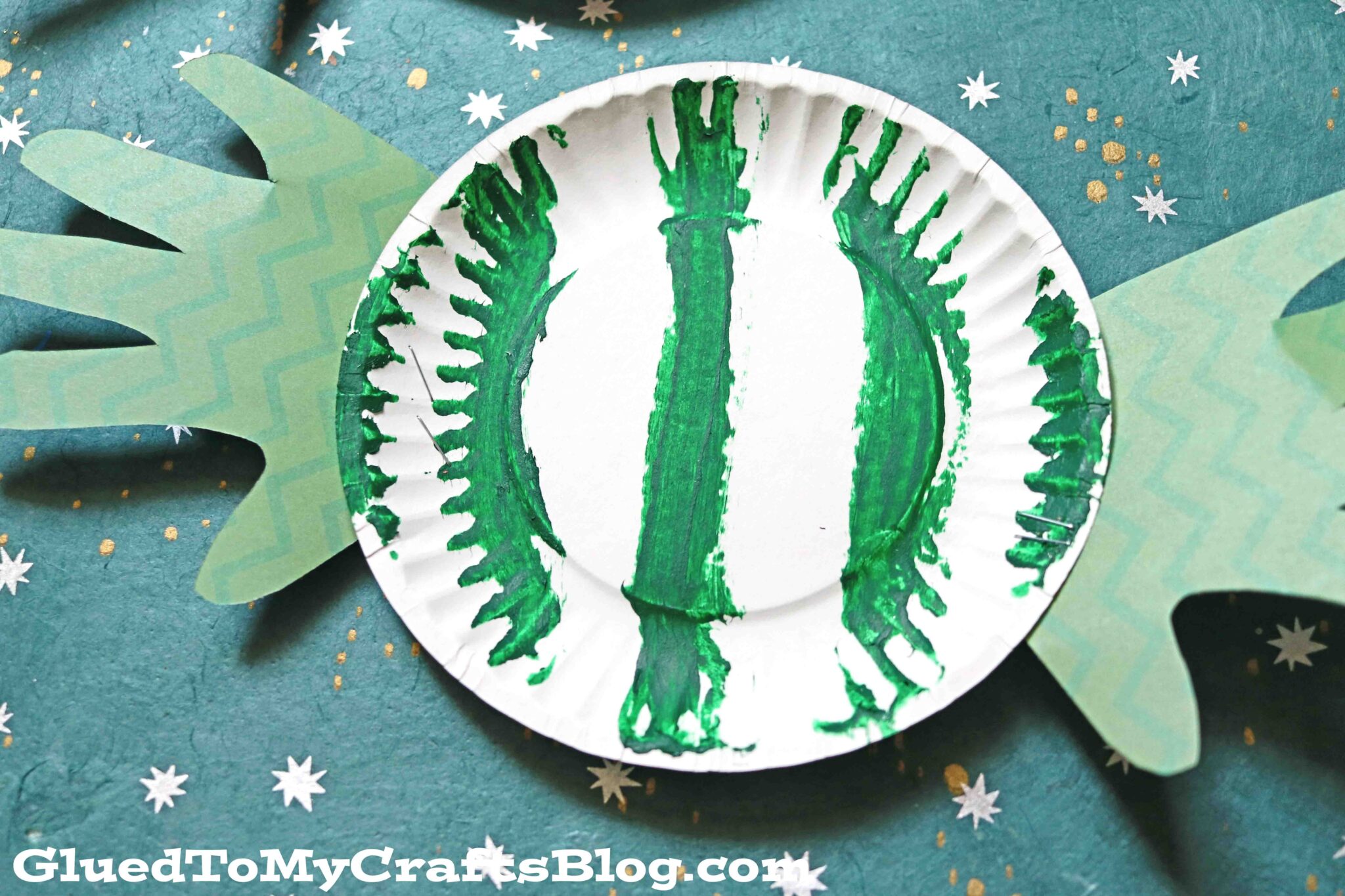 Paper Plate Peppermint Candy Craft