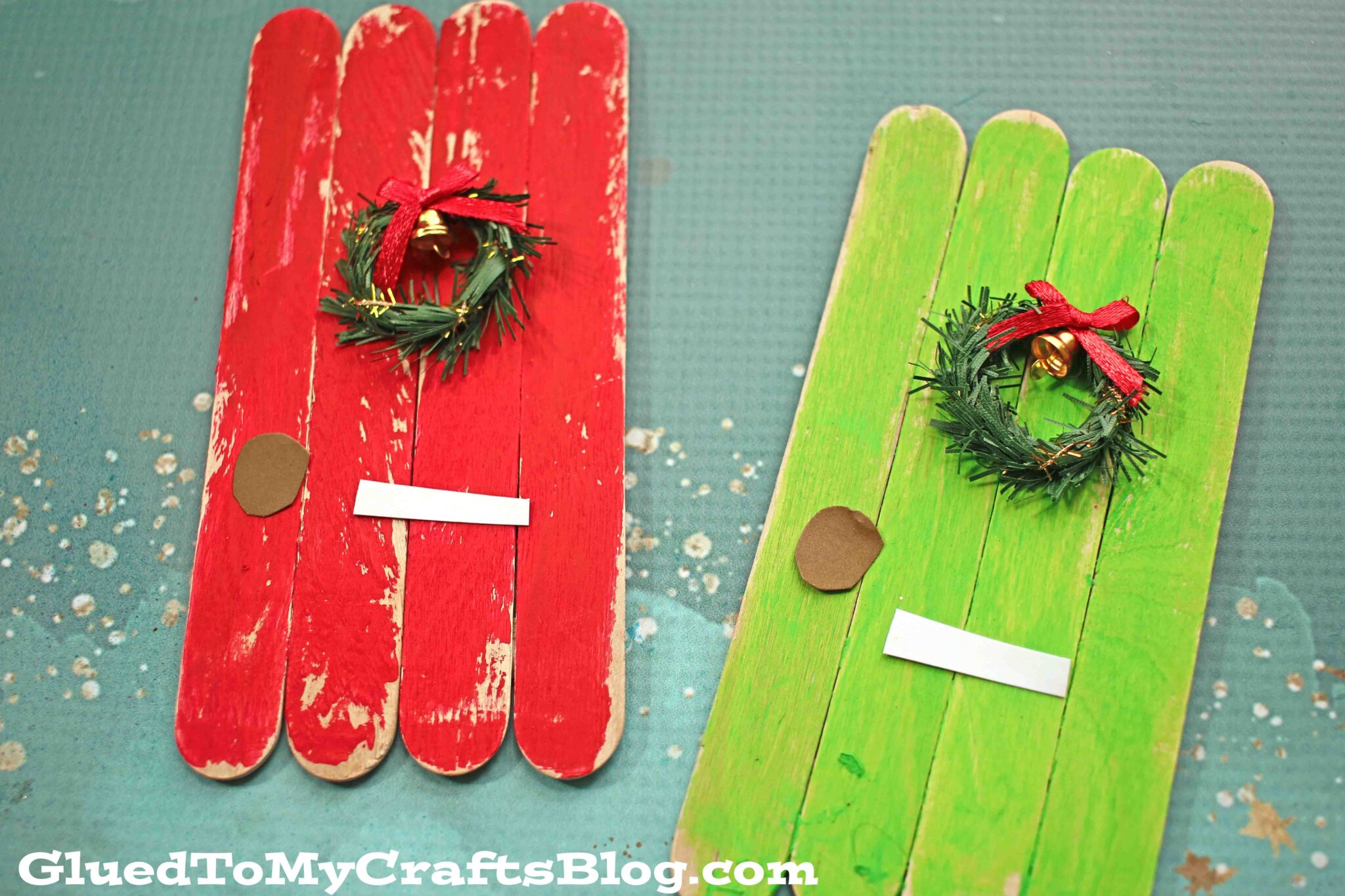 Popsicle Stick Christmas Door Craft