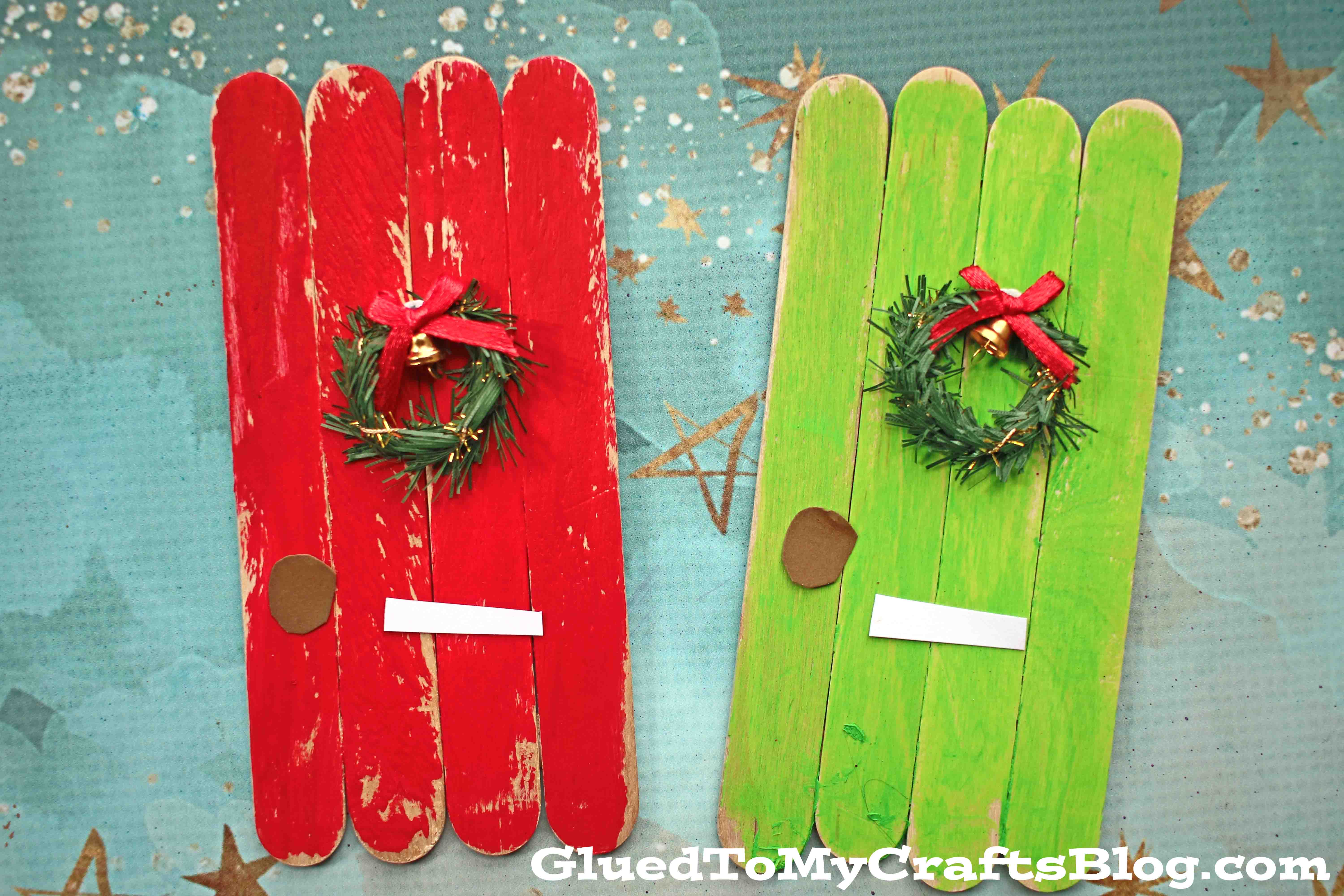 Popsicle Stick Christmas Door Craft