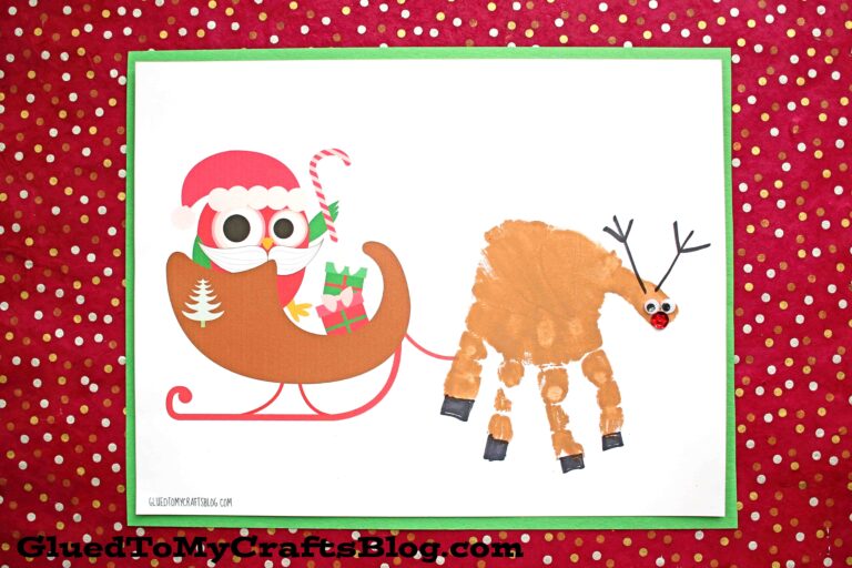 Handprint Santa's Reindeer Keepsake