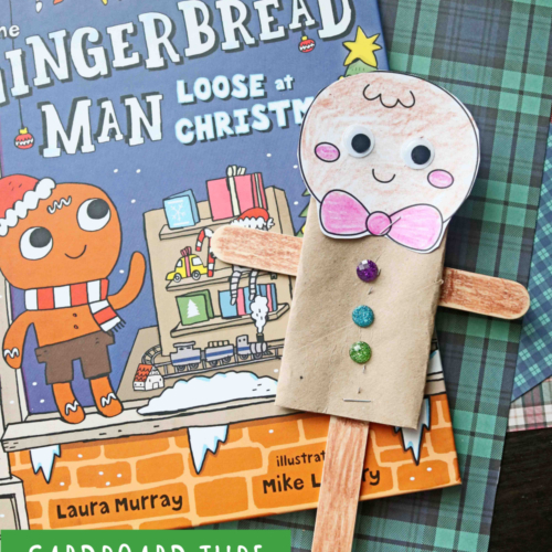 Toilet Paper Roll Gingerbread Man Craft Idea