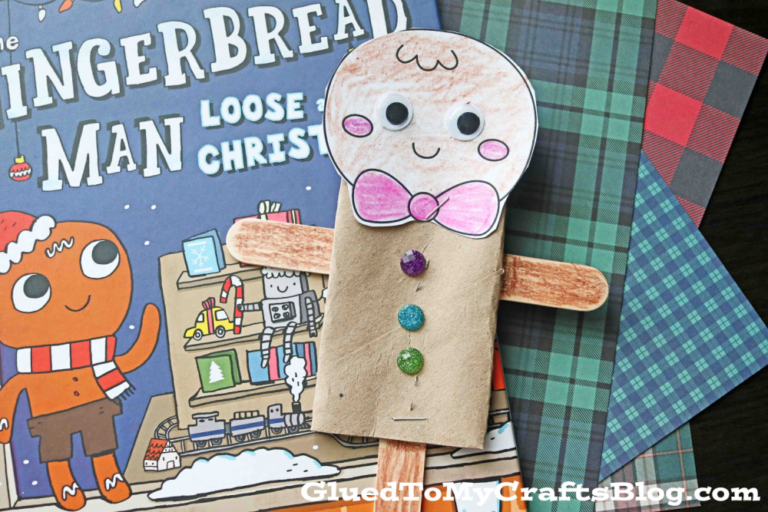 Toilet Paper Roll Gingerbread Man Craft Idea