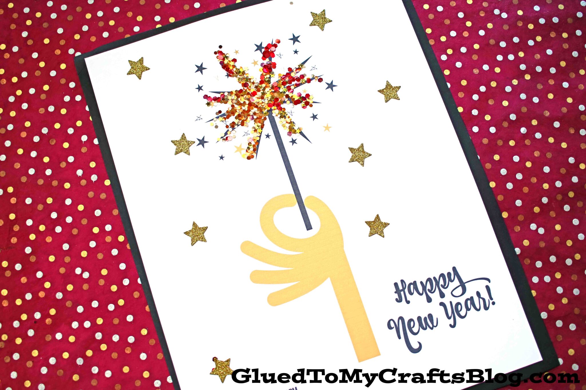 New Year's Paper Firework Sparkler Craft