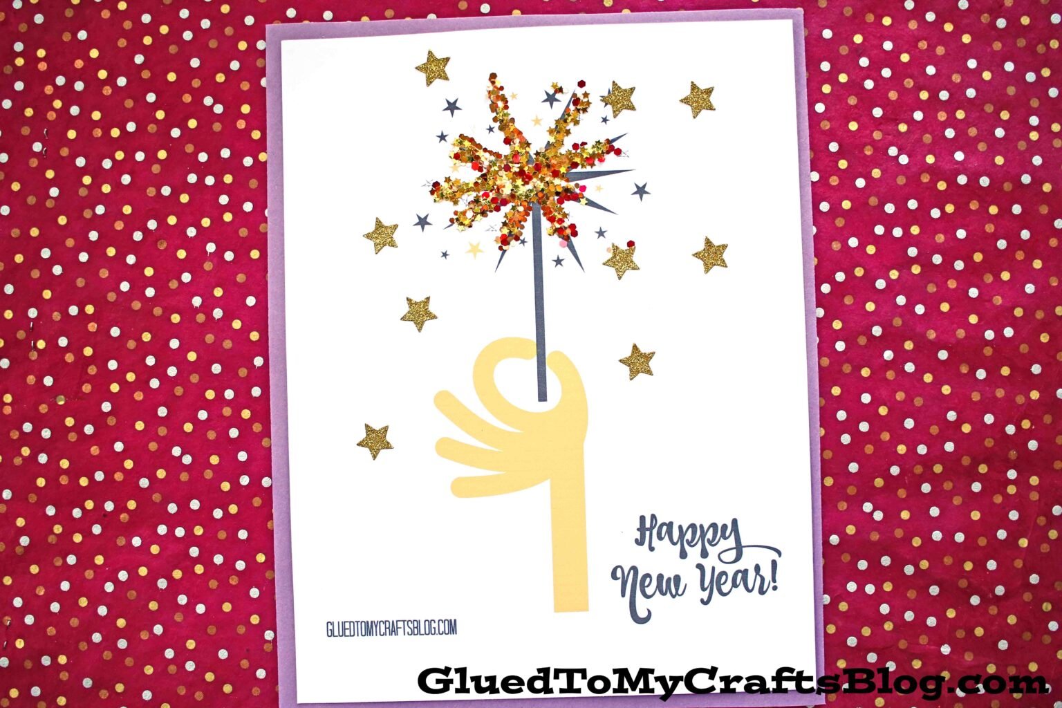 New Year's Paper Firework Sparkler Craft