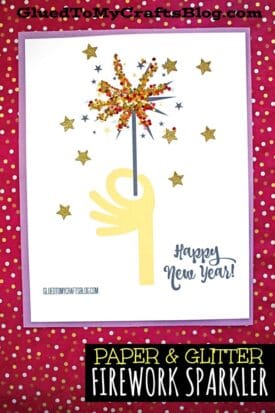 New Year's Paper Firework Sparkler Craft