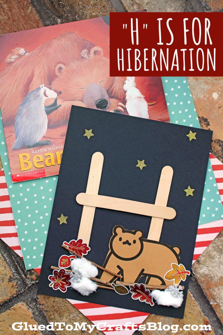 "H" is for Hibernation Bear Cave Craft