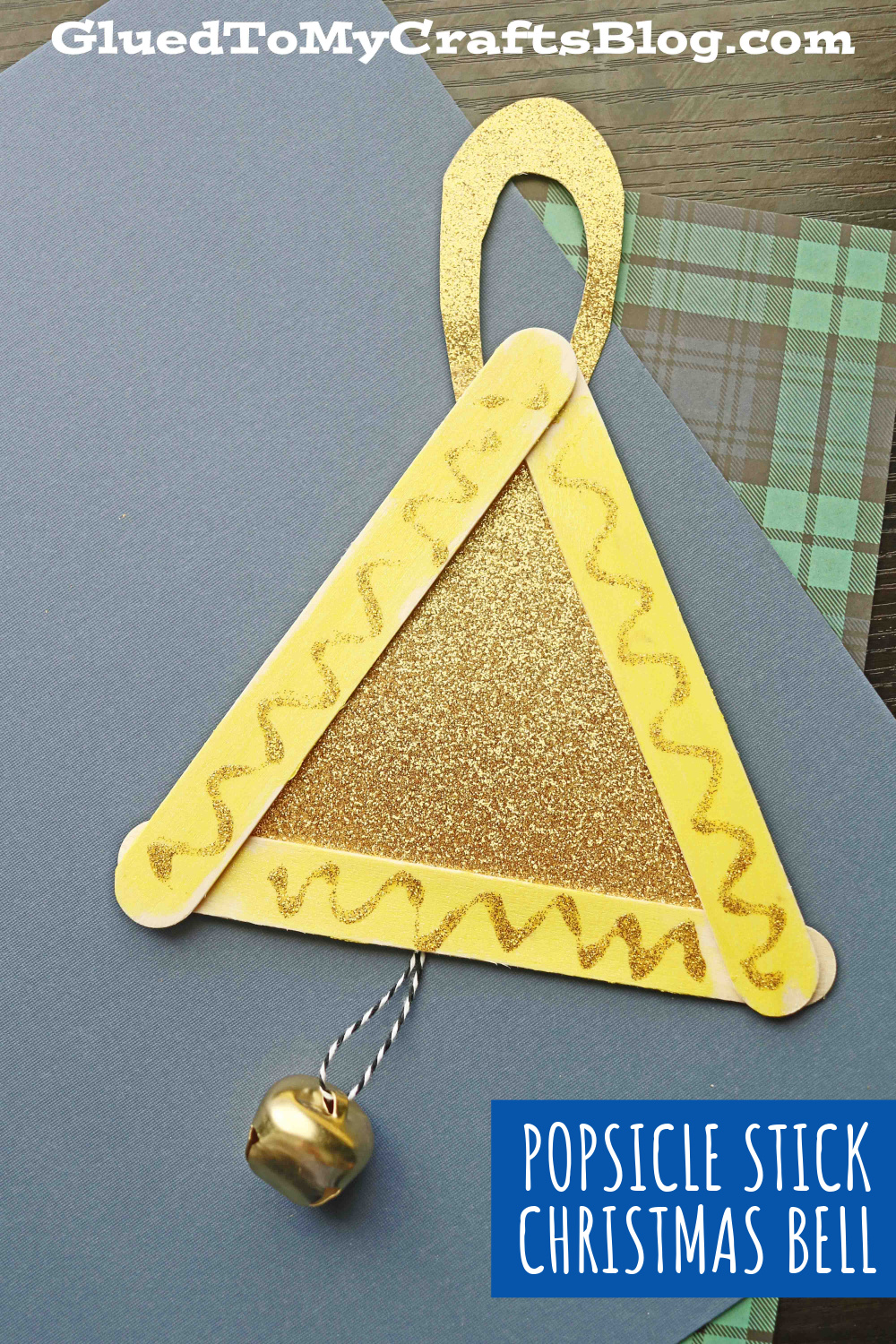 Popsicle Stick Christmas Bell Craft