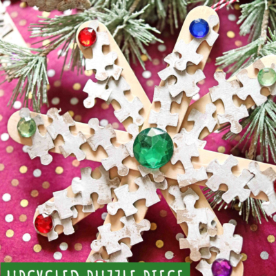 Upcycled Puzzle Piece Monsters