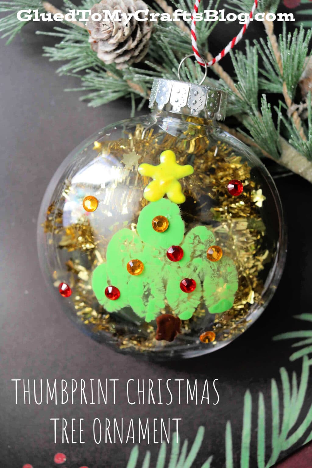 Thumbprint Christmas Ornaments