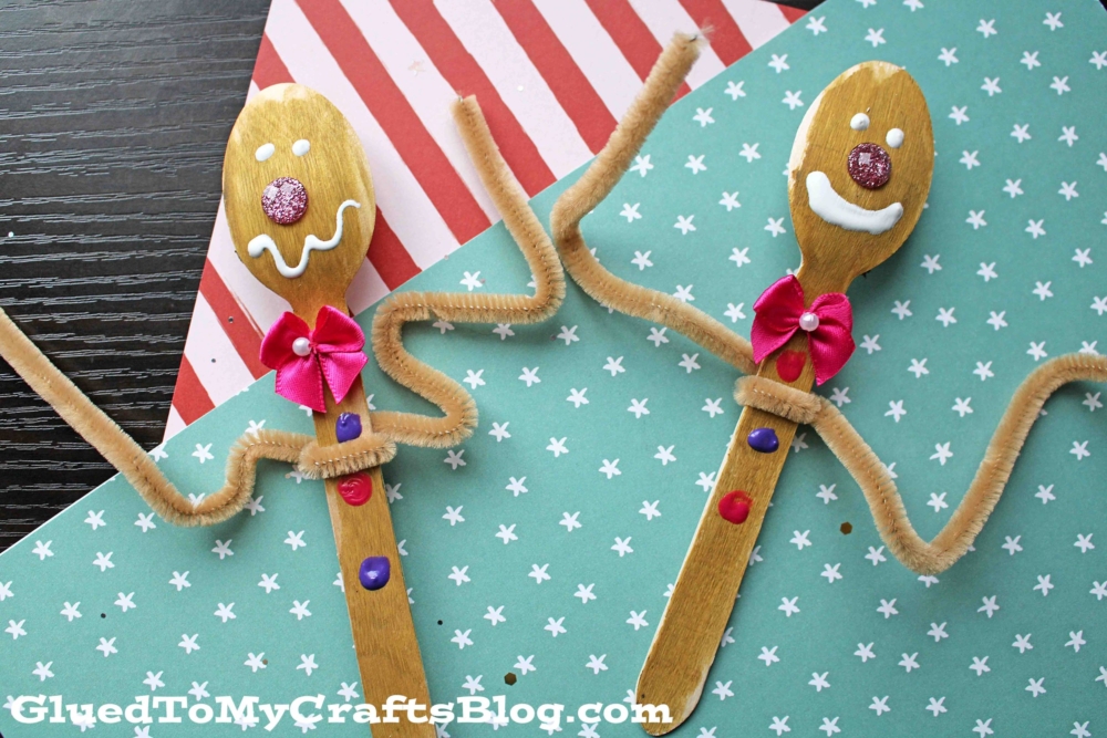 Wood Spoon Gingerbread Man Craft Idea