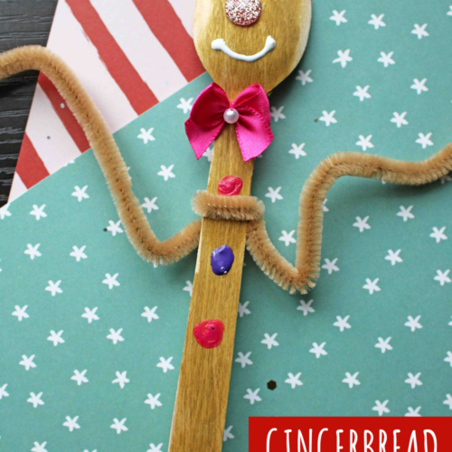 Wood Spoon Gingerbread Man Craft Idea