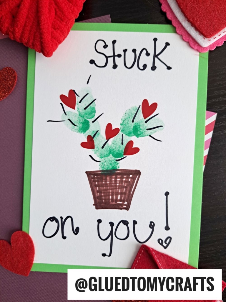 Thumbprint Valentine's Day Card Craft Ideas