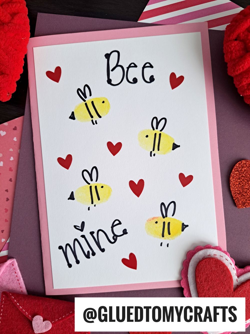 Thumbprint Valentine's Day Card Craft Ideas