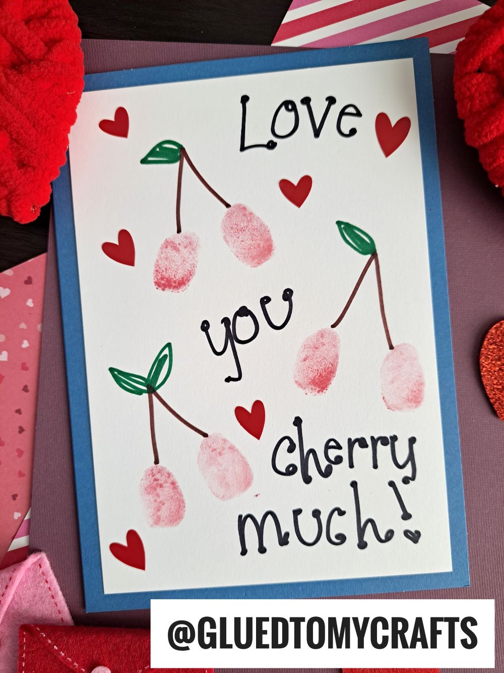 Thumbprint Valentine's Day Card Craft Ideas