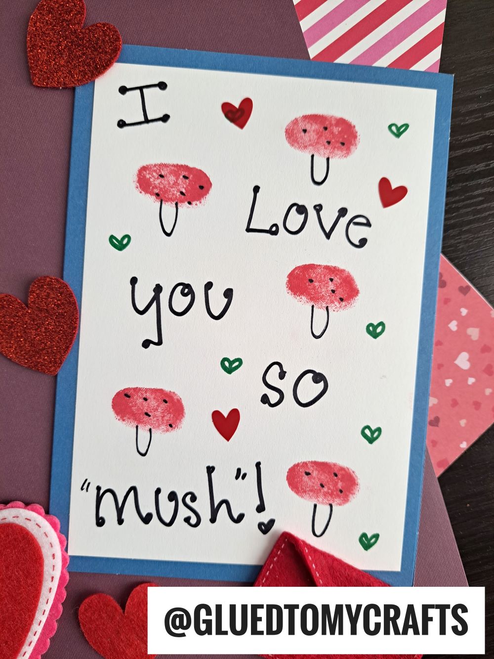 Thumbprint Valentine's Day Card Craft Ideas
